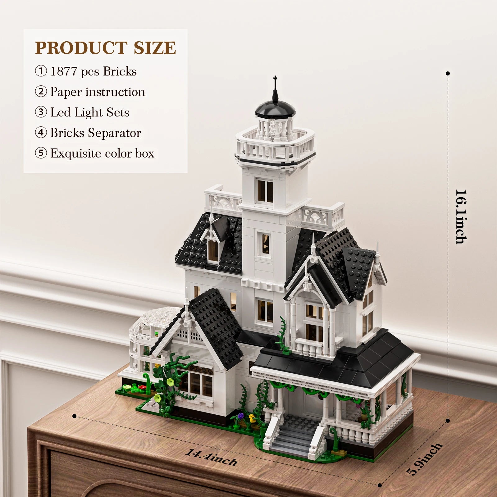 1877 Pcs Magic House Blocks Set Owens House Building Set Creator Archi ...